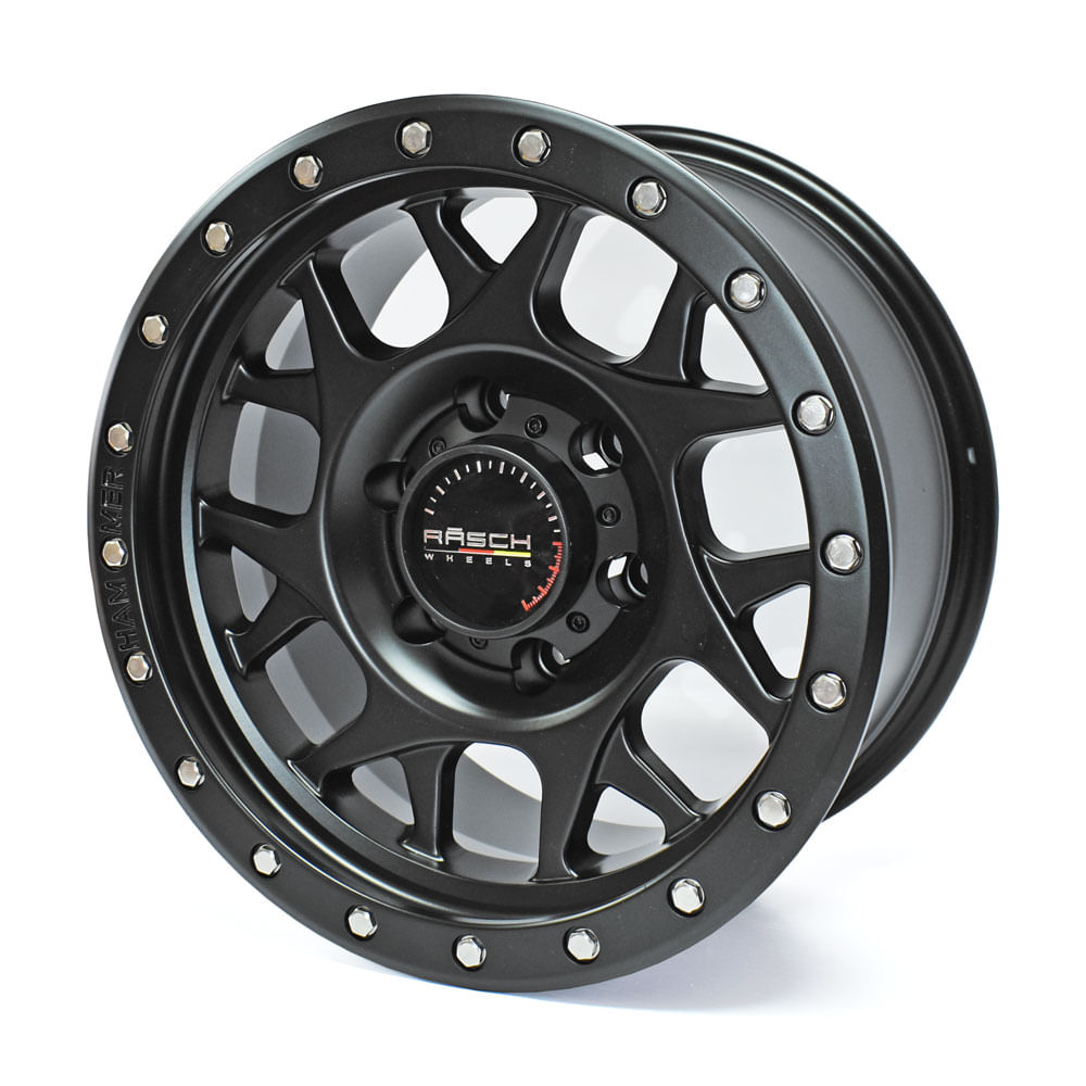 LLANTAS 16X8 6X139.7 ET0 CB110.5 MATT BLACK 167129 - 16 6X139 | RASCH