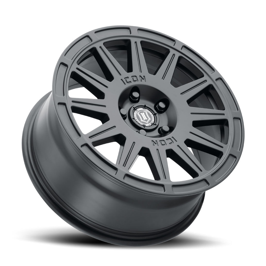 LLANTAS 15X7 5X100 ET +15 ICON ALLOYS RICOCH 15 5X100 | SAT BLACK